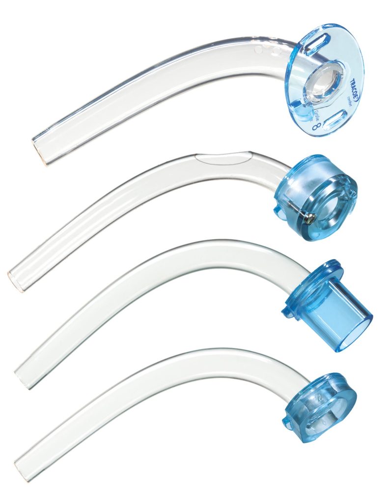 Tubo de traqueostomía con cuff sin fenestra y Dispositivo de aspiración ...